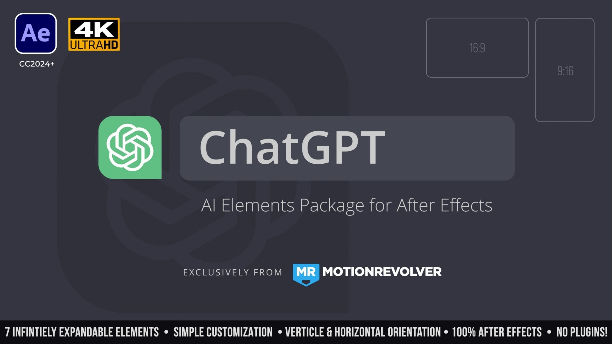 Chat GPT AI Elements MOGRT for Premiere Pro - MotionRevolver