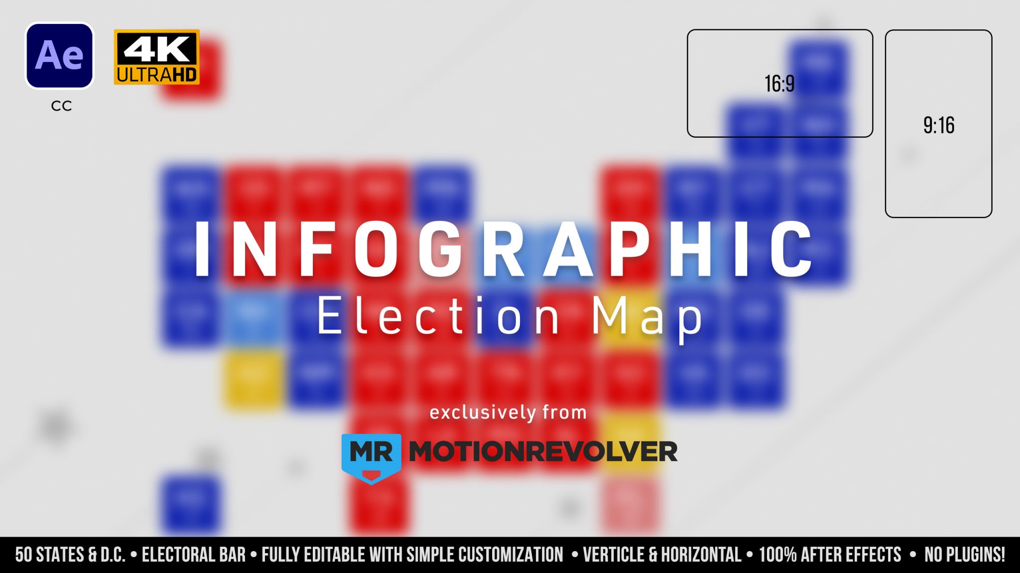Infographic Election Map for After Effects - MotionRevolver